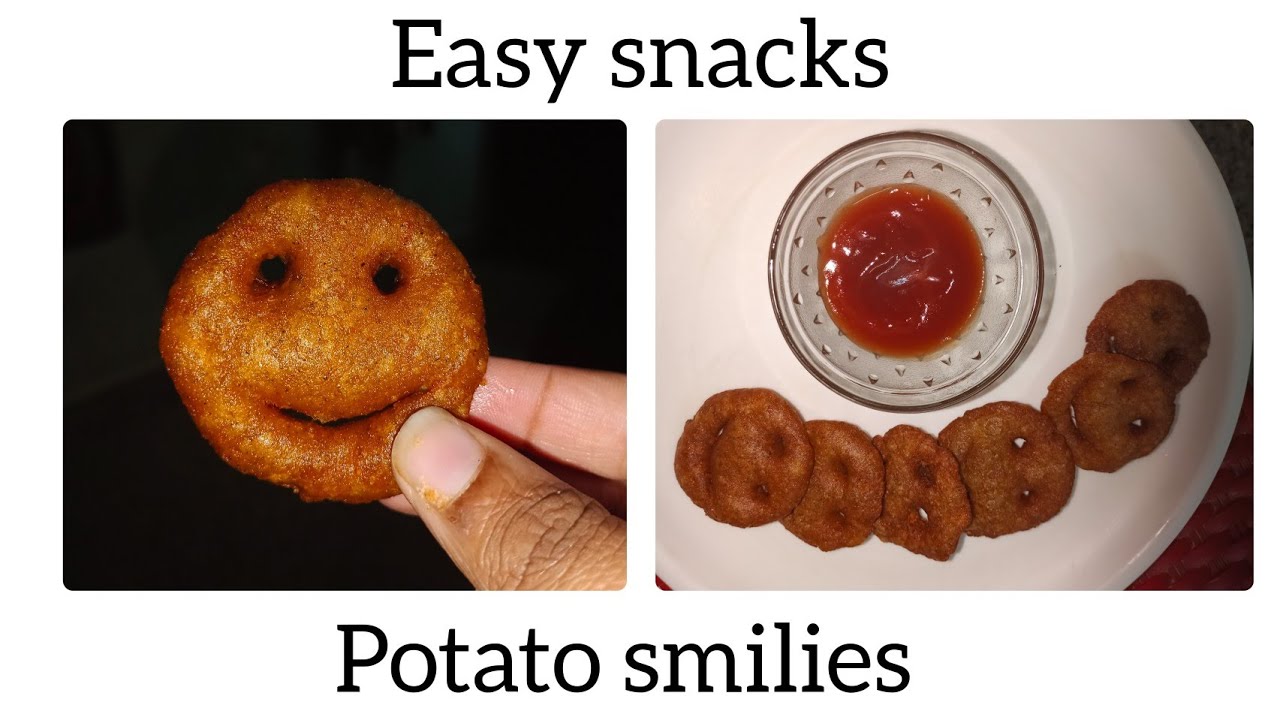 potato smilies|snacks recipe|aloo snacks|😊|snacks| - YouTube