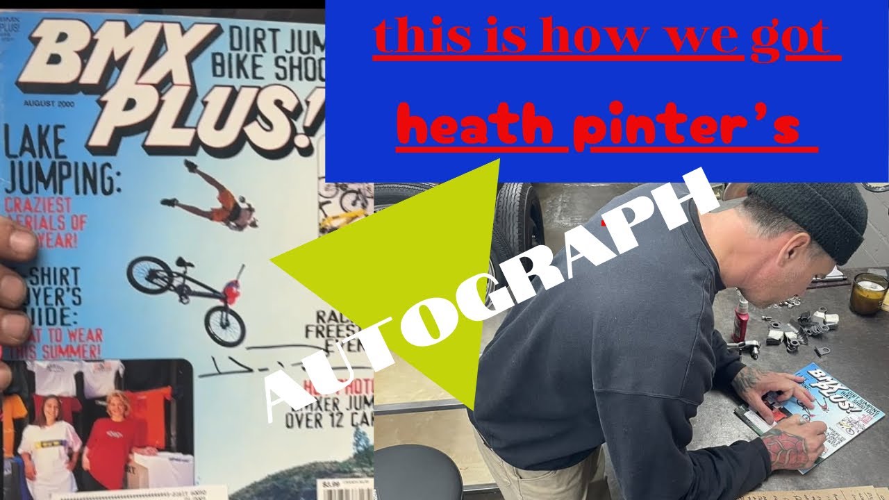 this is how we got professional bmx heath pinter autograph - YouTube