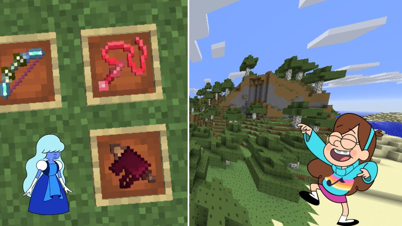 Texture pack showcase l Gravity Falls & Steven Universe Texture Packs l ...