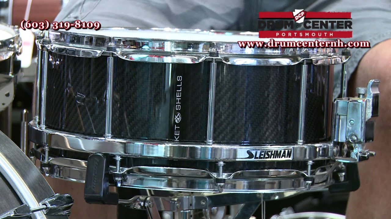 Sleishman / Rocket Shells Free Floating Carbon Fiber 6.5x14 Snare Drum ...