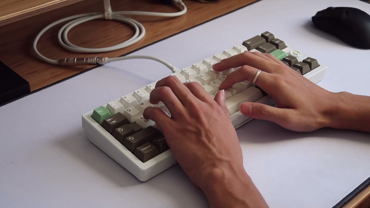 Think6.5 V2 w/ Cherry top H1 switches - YouTube