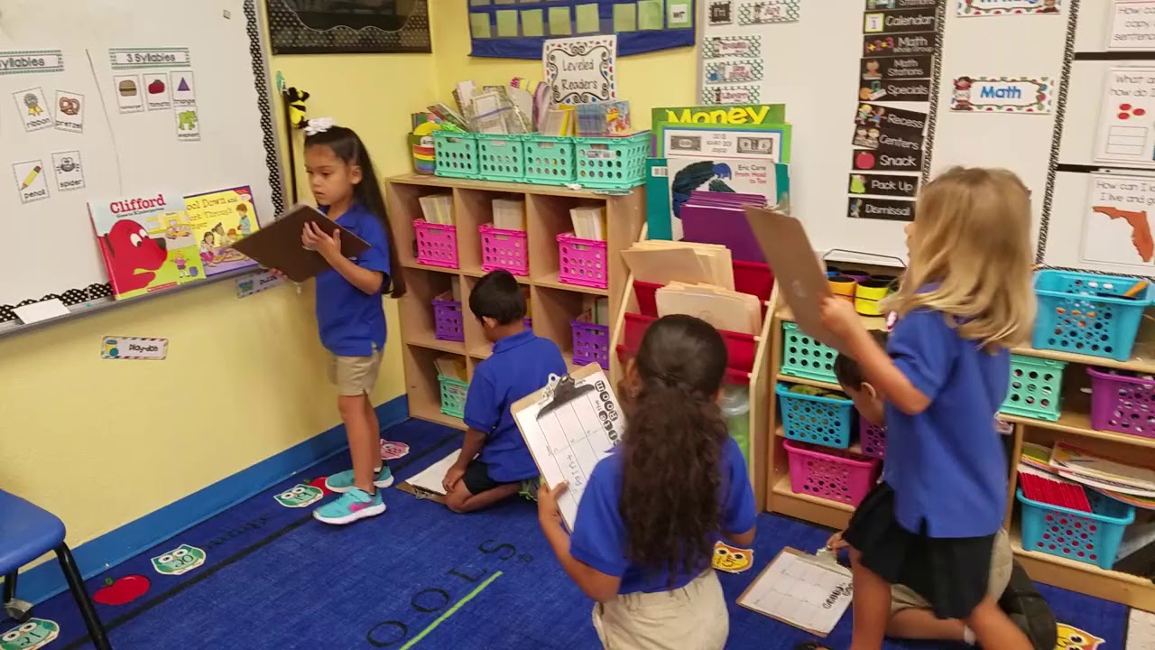 Practicing Write the Room (Whole Group) - YouTube