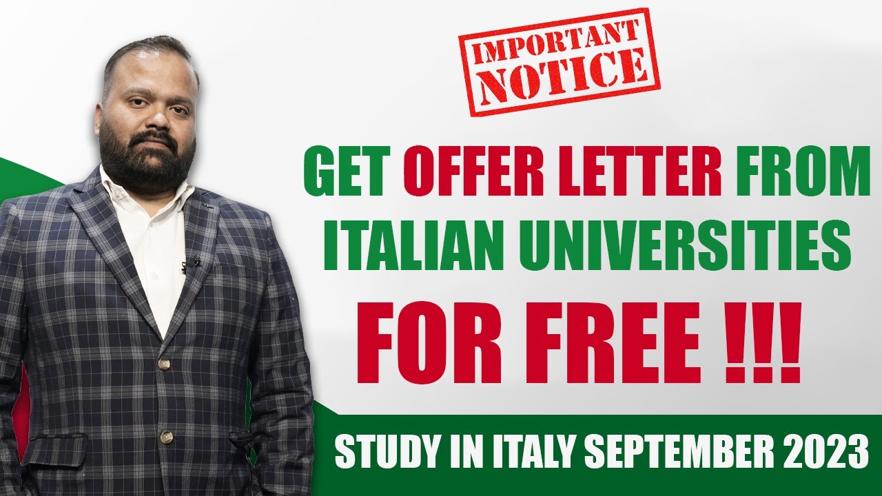 Apply in Italian Universities | Italy Offer Letter for Free | Italy ...