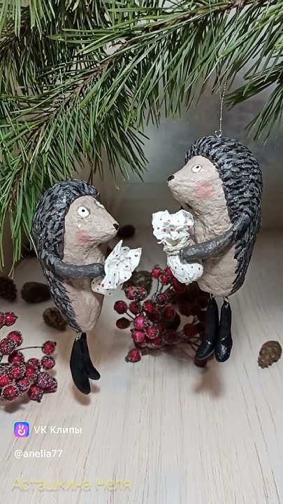 ежик в тумане, даже два😁 #ватнаяигрушка #игрушкаизваты #ежиквтумане # ...