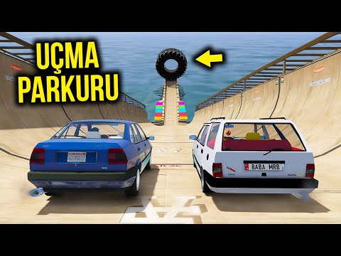 Eski Ucuz Arabalar Uçma Parkurunda !!! Örümcek Abi ile GTA 5