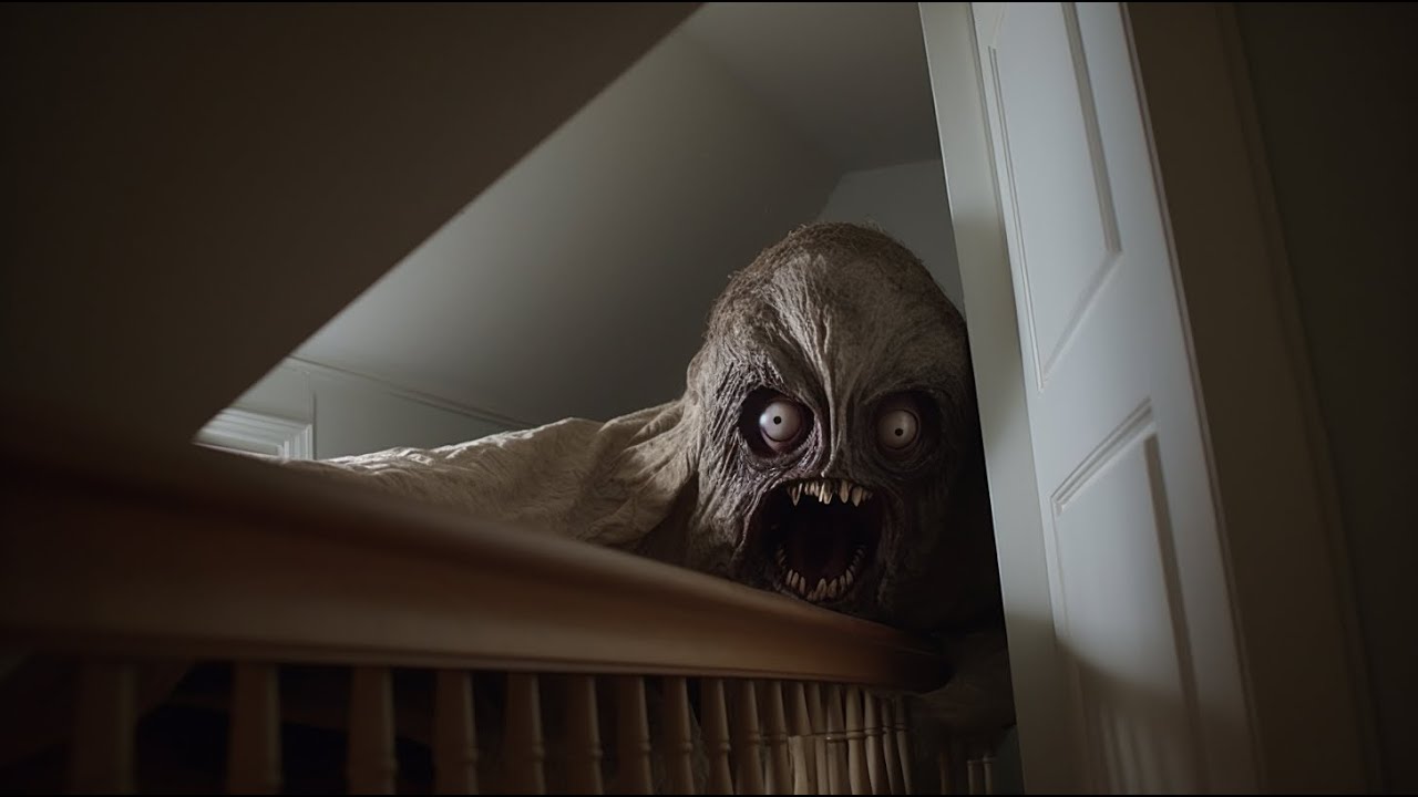 Scary Monster Moves in Under the Stairs in the Neighbor's House and ...