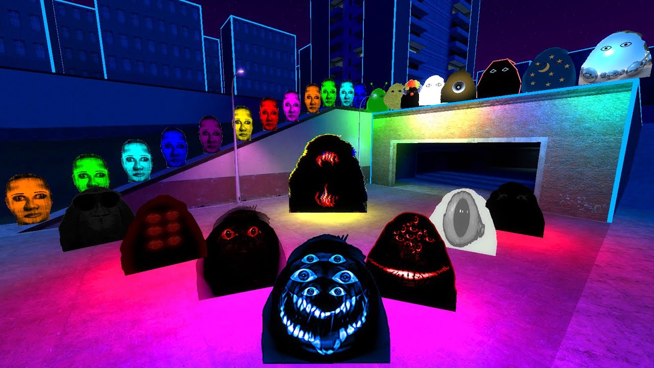 Angry Munci Nextbots Family and Selene Delgado Nextbots in Garry's Mod ...