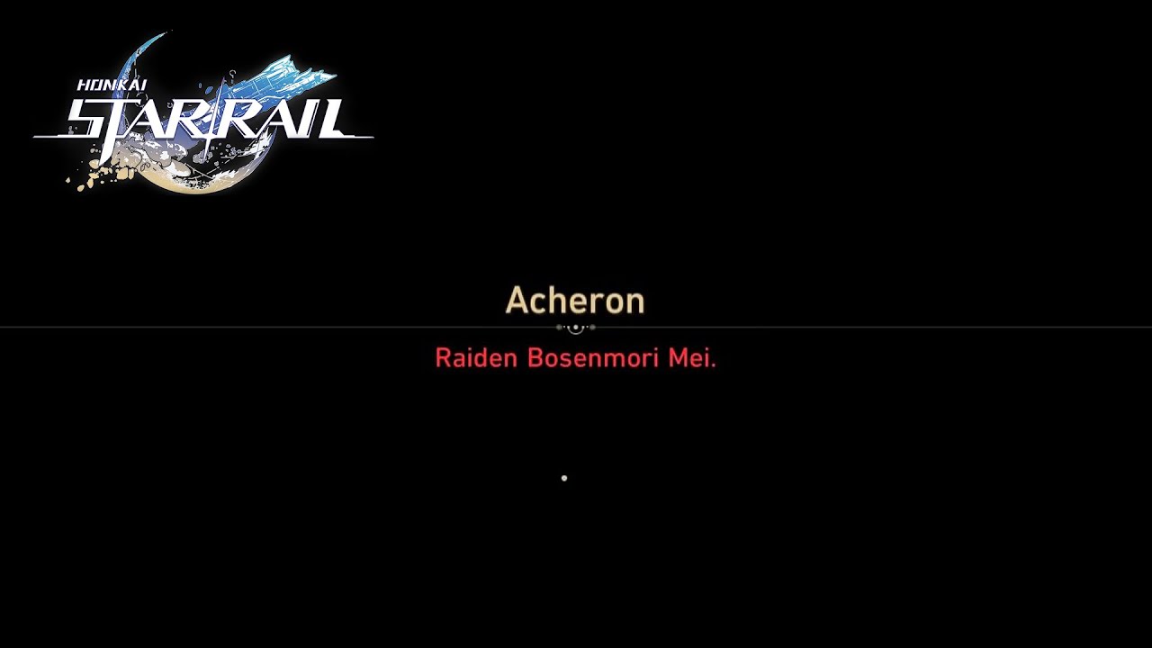 Acheron reveals her name to Tiernan - full dialogue cutscene | Honkai ...