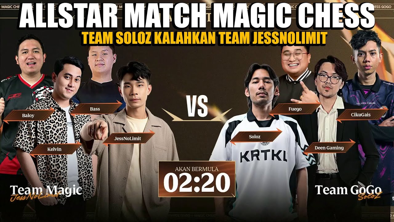 TEAM SOLOZ KALAHKAN TEAM JESSNOLIMIT ALLSTAR MATCH MAGIC CHESS - YouTube