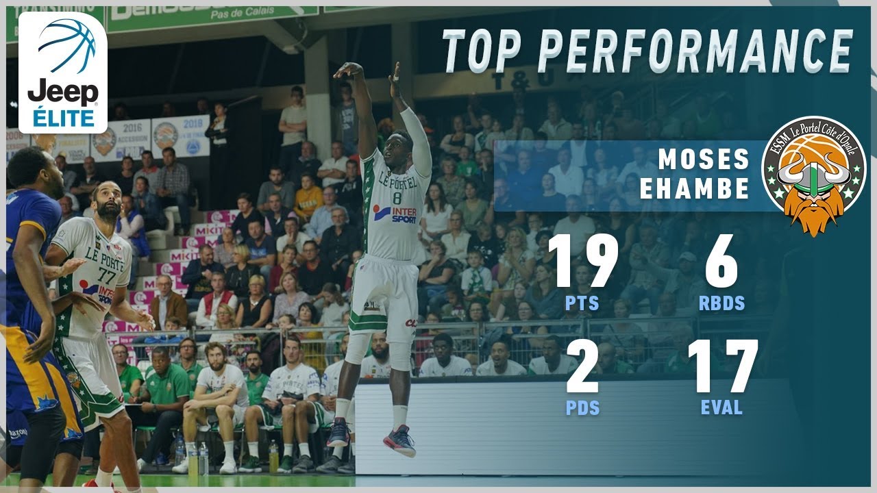 Moses Ehambe 19PTS, 6REB vs Antibes | Highlights Jeep® ÉLITE - YouTube