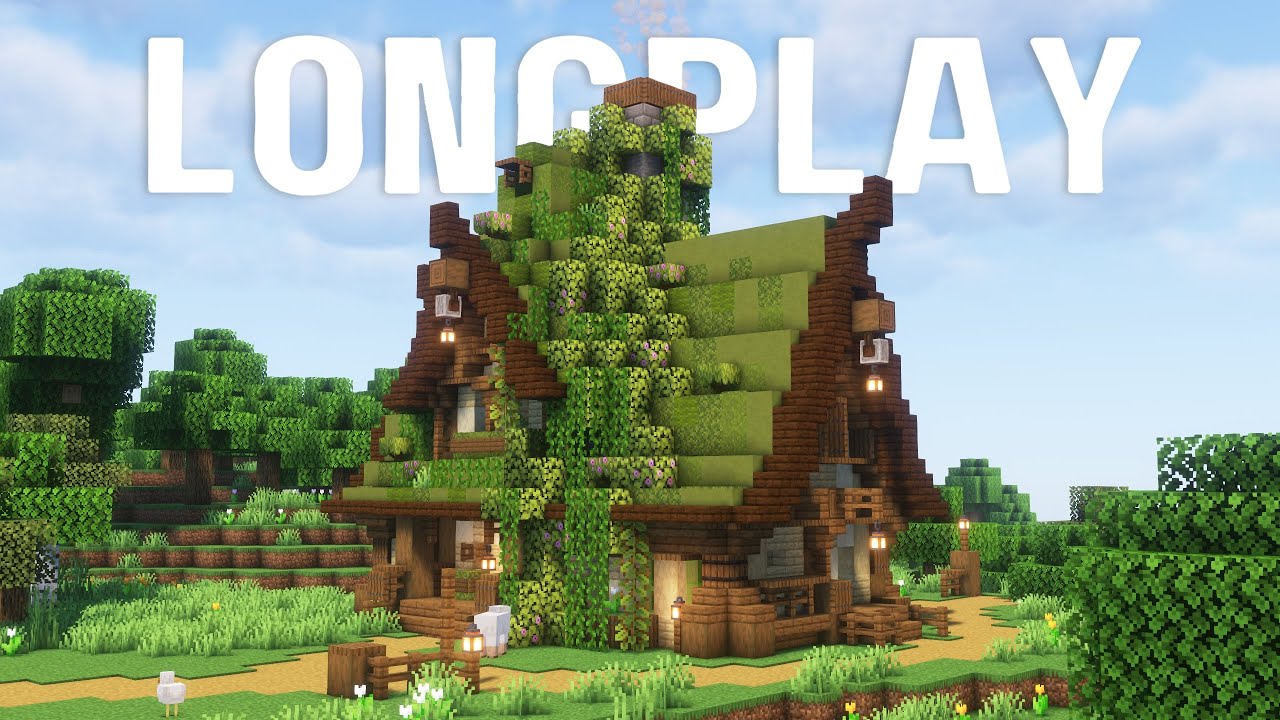 Cozy Overgrown Cottage - Minecraft Relaxing Longplay (No Commentary ...