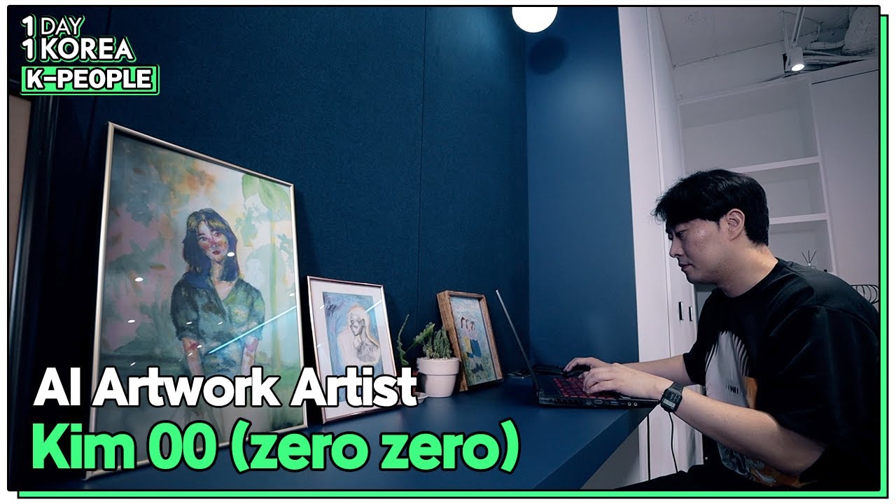 [1DAY 1KOREA: K-PEOPLE] Ep.91 AI Artwork Artist Kim 00 (zero zero ...