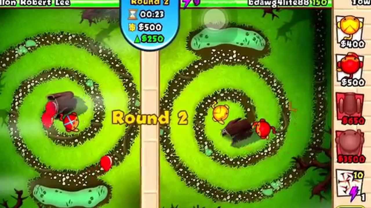 Balloon tower defence battle #1 - YouTube