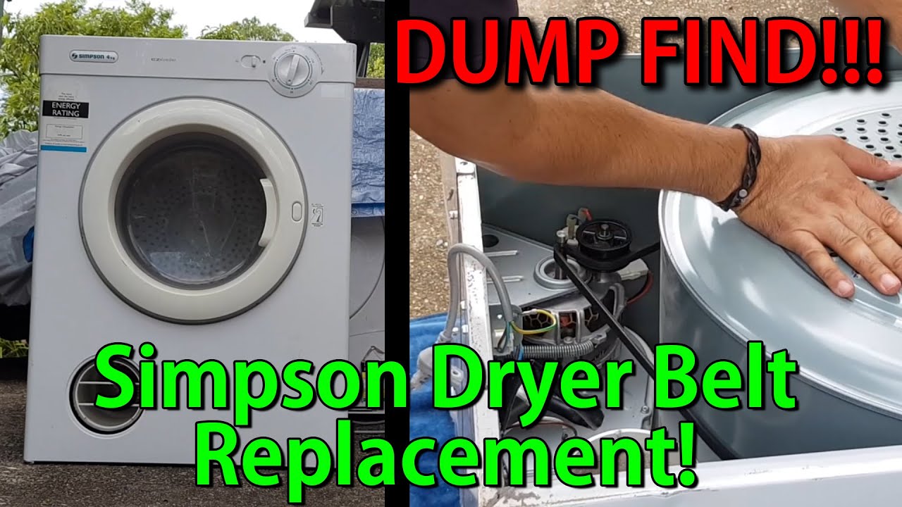 Simpson Electrolux Westinghouse Clothes Dryer Belt Replacement YouTube simpson-electrolux-westinghouse-clothes-dryer-belt-replacement-youtube