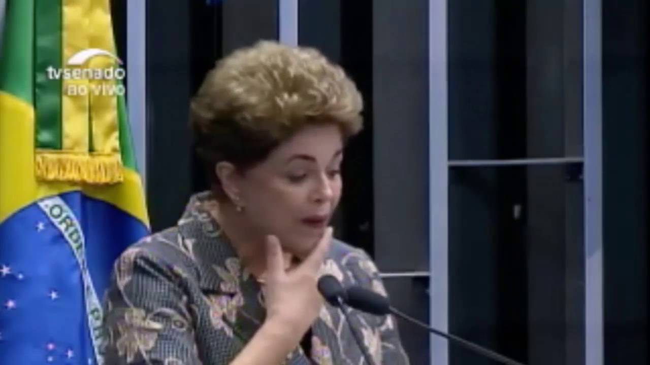 Dilma chora durante discurso no Senado - IMPEACHMENT - YouTube