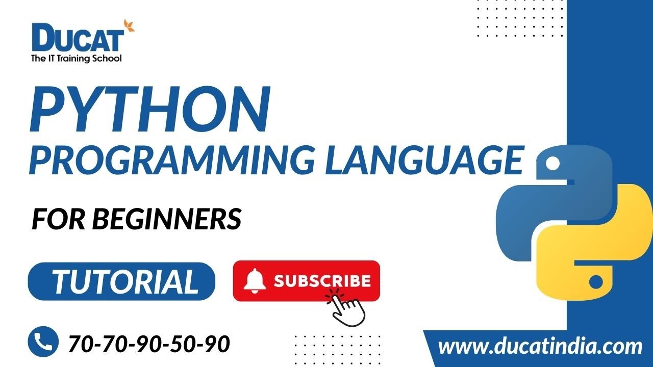 Python Programming Language Introduction For Beginners Ducat Youtube