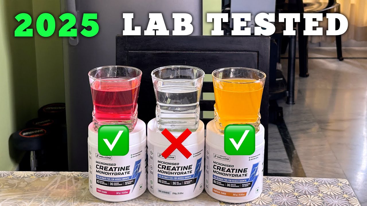 WELLCORE UNFLAVOURED & FLAVOURED CREATINE LAB TEST REPORT || 2025 #gym ...