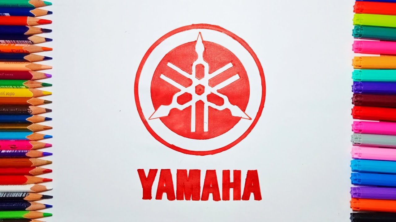 HOW TO DRAW THE 🔥 "YAMAHA" 😍 LOGO 💯 "BIKE BRANDS LOGO SERIES #01" - YouTube