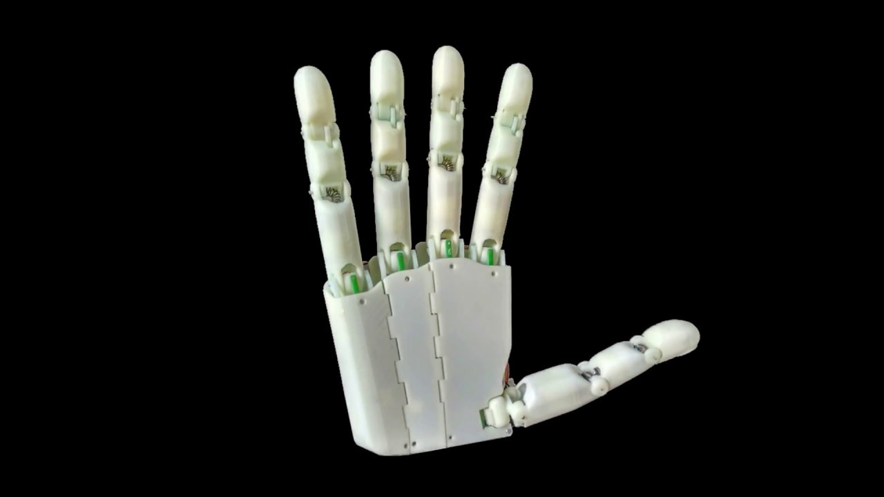 ManoPLA: the new mechatronic hand - YouTube