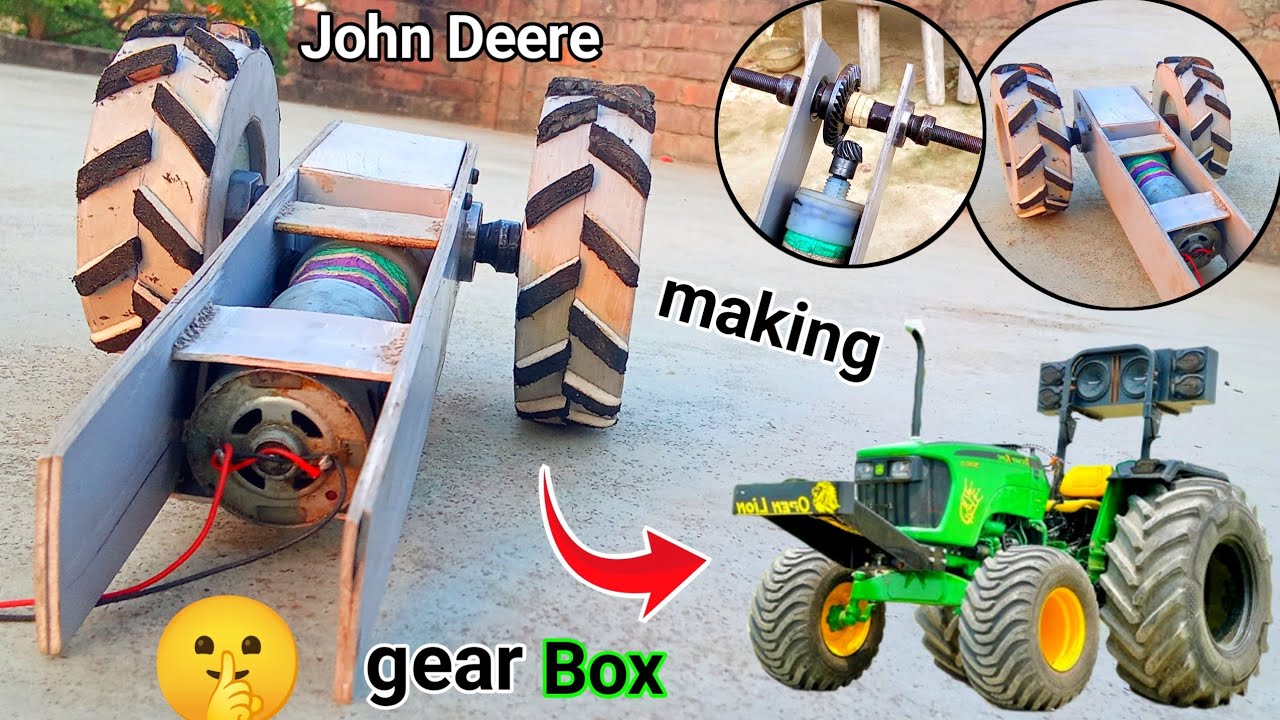 How to make a John Deere tractor 🚜 making. John Deere Tractor making ...
