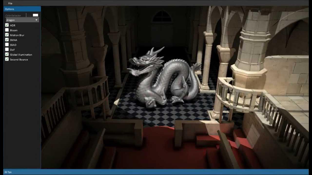 Realtime Voxel Cone Tracing Global Illumination - YouTube