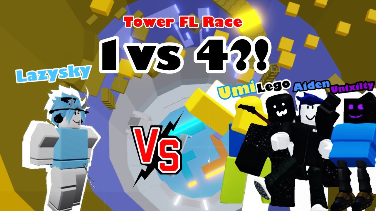 [Roblox] Tower FL Race Mobile God vs 4 Gods - YouTube