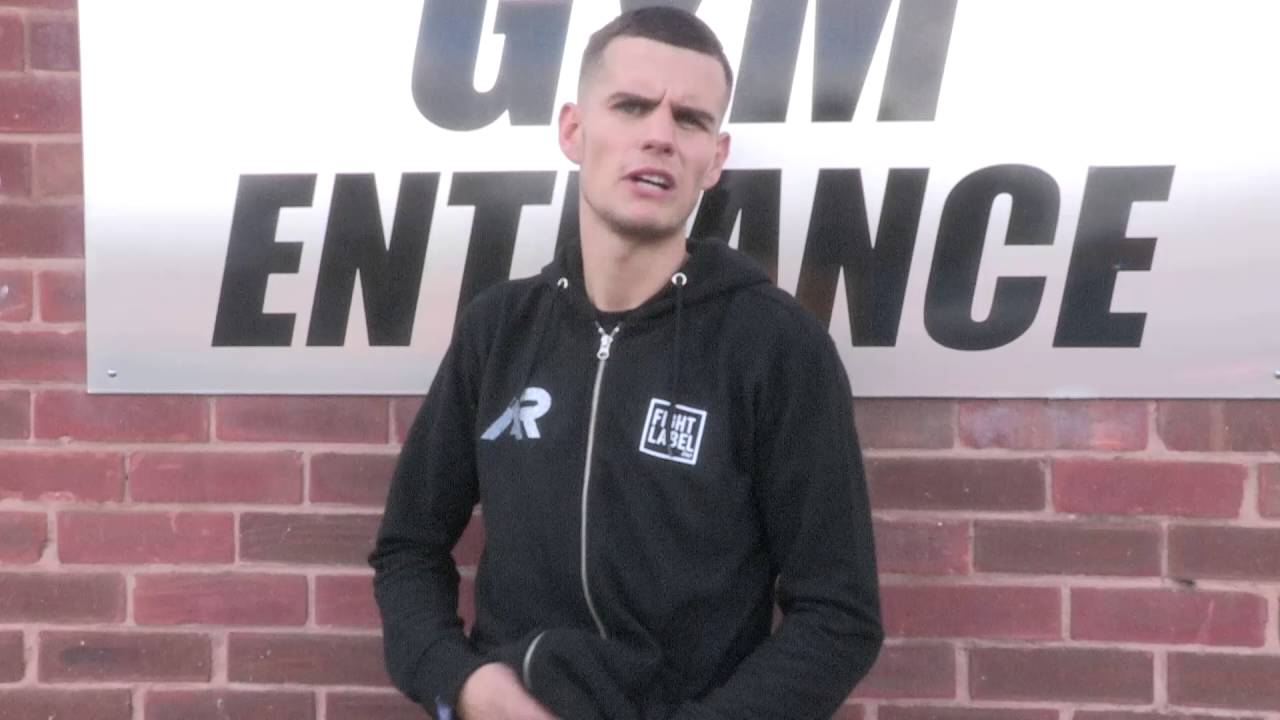 Weight in for Alex Rutter for his C A title fight with Brad Botham ...