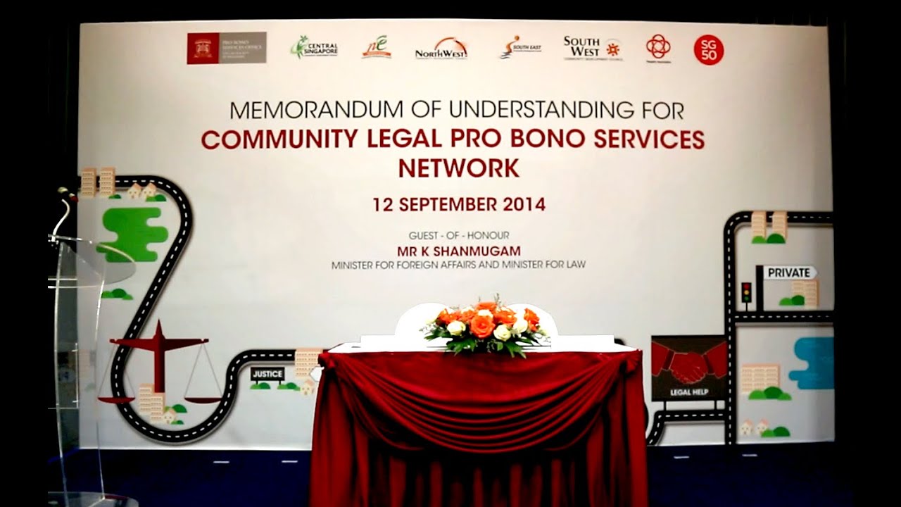 M.O.U Signing Ceremony for Community Legal Pro Bono Services Network ...