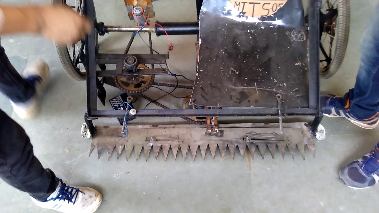 Crop cutting machine part1 - YouTube