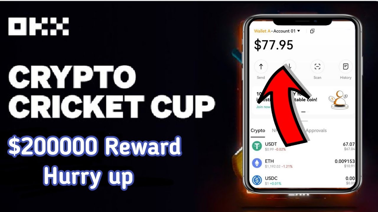 Okx wallet loot | Crypto cricket Cup | okx Cricket event | Eran free $200k from Okx Wallet - YouTube