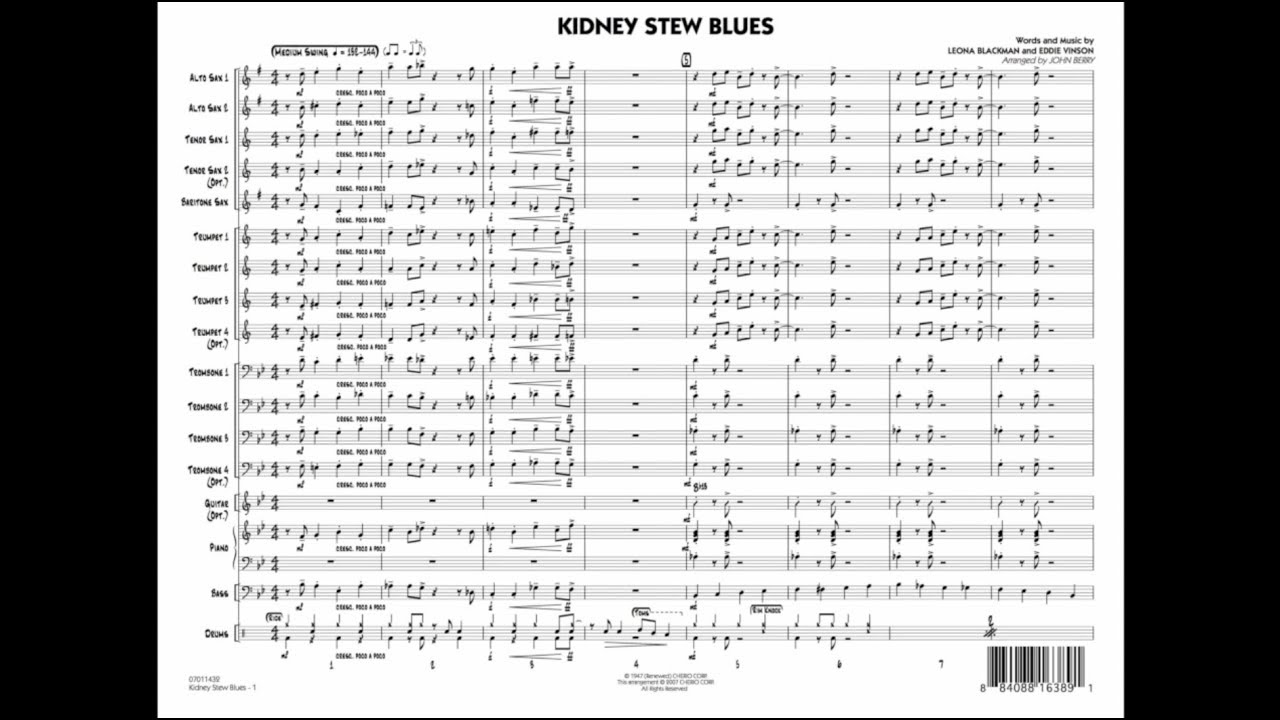Kidney Stew Blues arranged by John Berry - YouTube