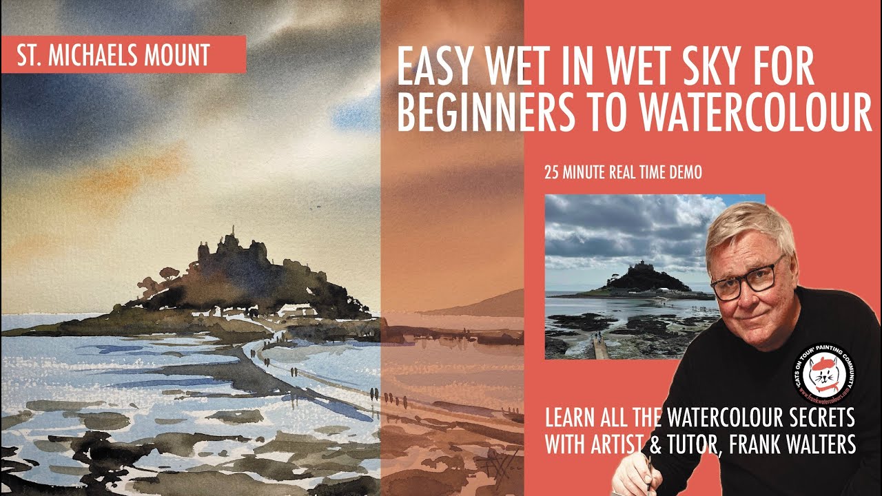 Watercolour painting secrets - WET IN WET SKY MASTERCLASS - YouTube