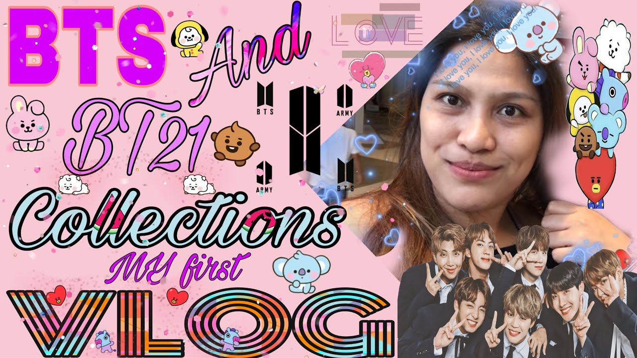 BTS AND BT21 COLLECTIONS MY FIRST VLOG💜💜💜🙂 - YouTube