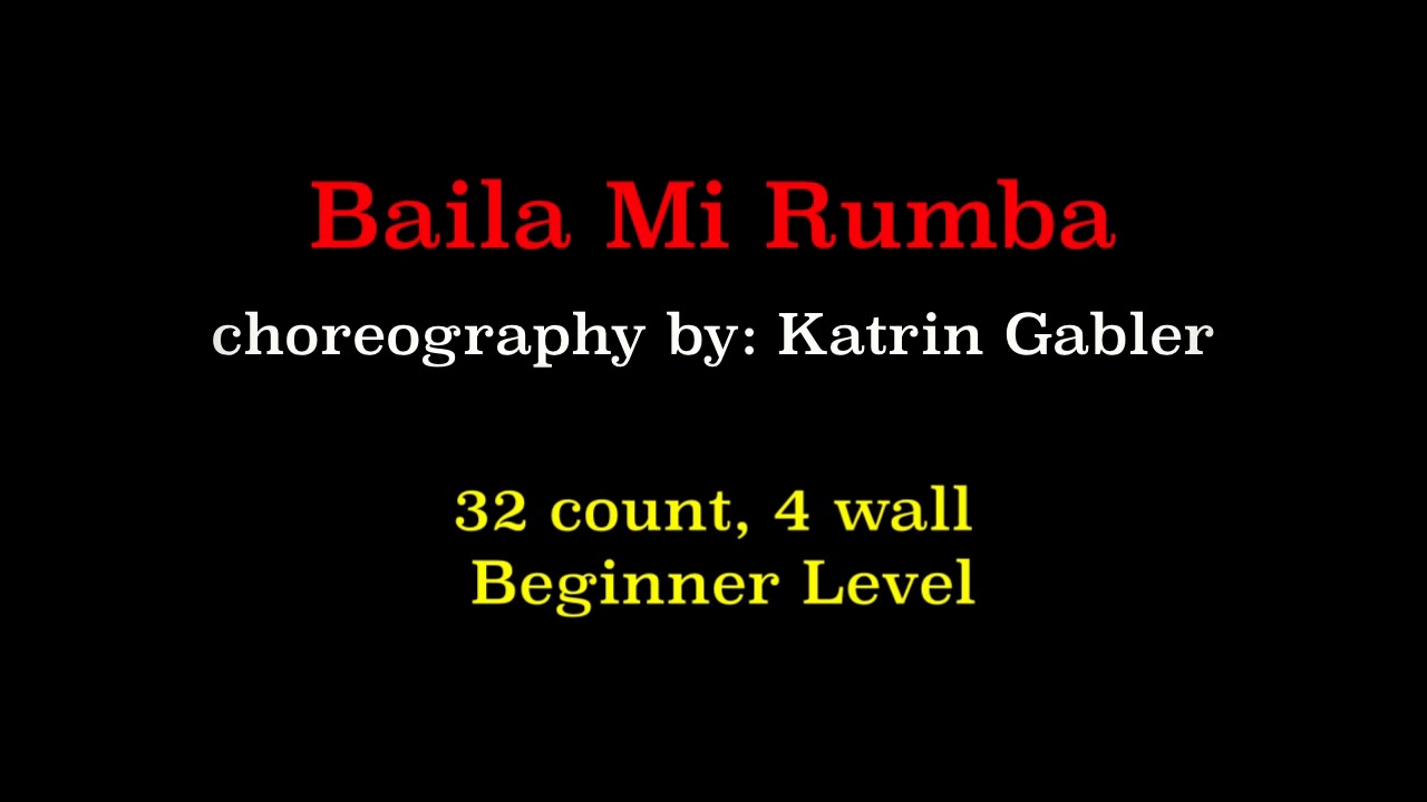Baila mi Rumba - Line Dance - YouTube