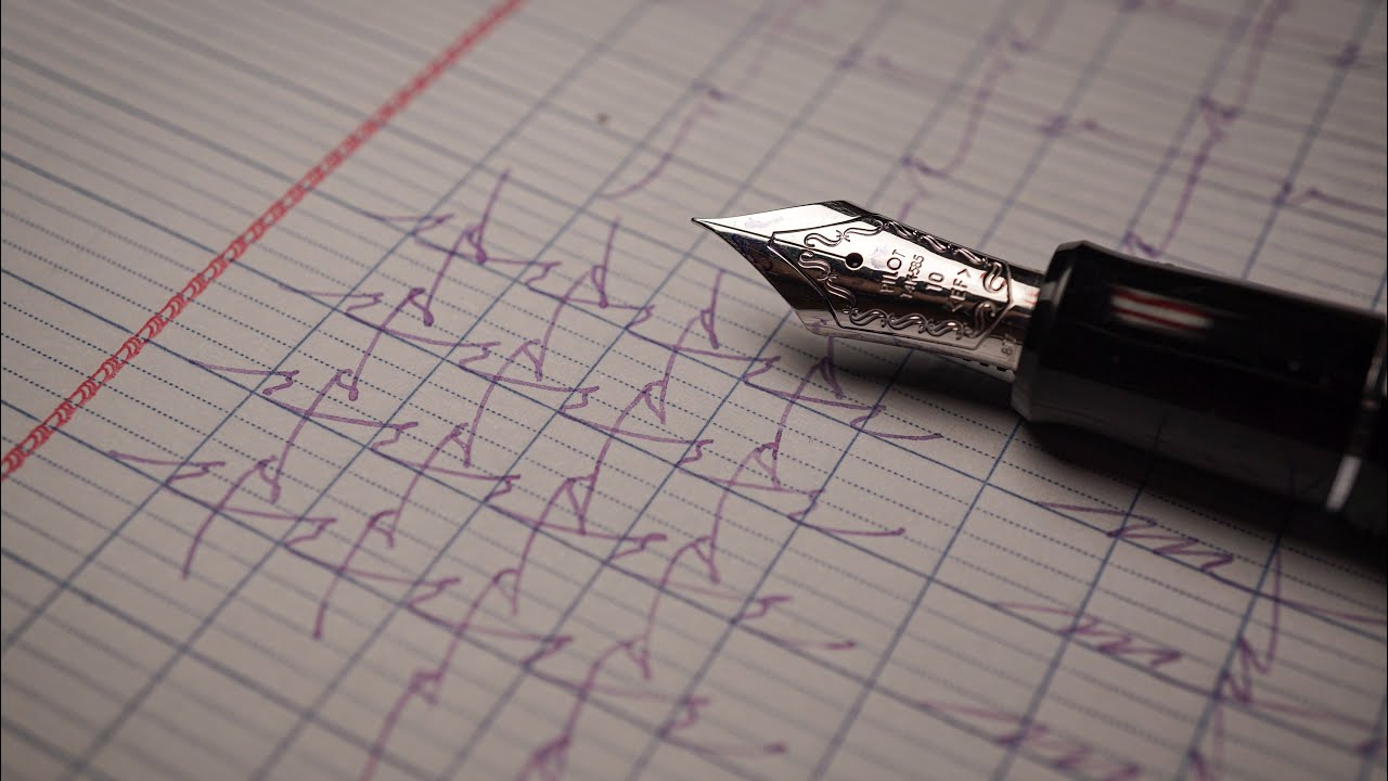 a drill on spacing and rhythm in writing - YouTube