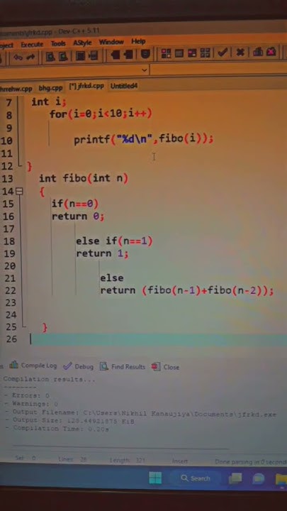 #program to print Fibonacci series upto 10 terms - YouTube