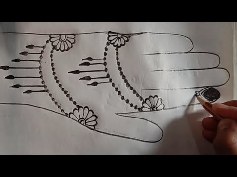Full hand pencil mehndi design||new pencil mehndi design||beautiful ...