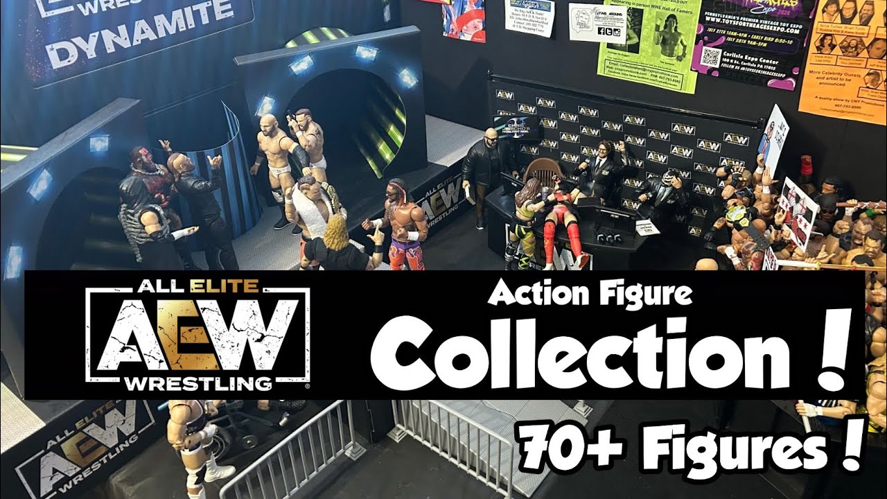 AEW Action Figure Collection! (2024) - Chase, Custom, MitB, Arena - YouTube