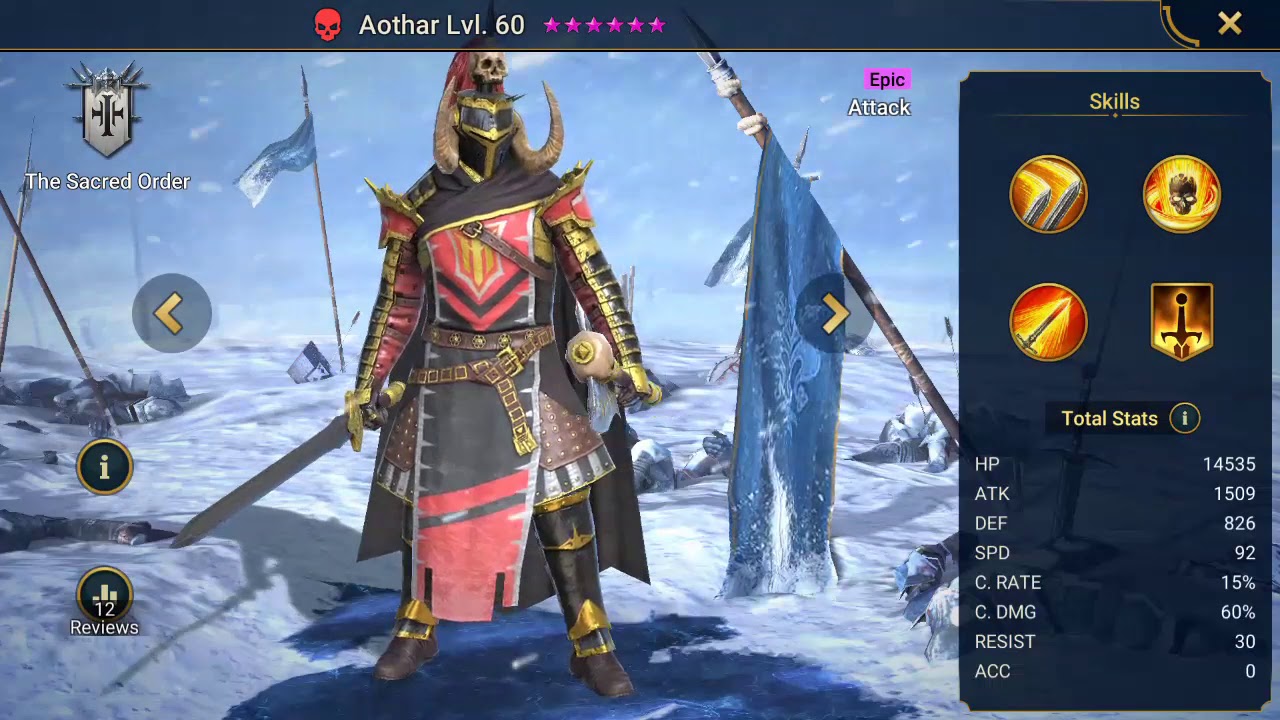 Raid Shadow Legends. Aothar. Epic - YouTube