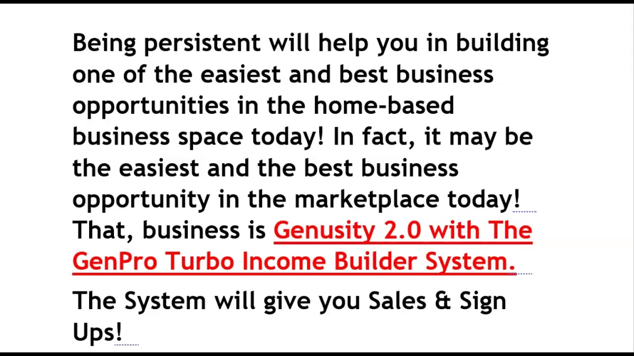 Genusity 2.0 - Make 6 Figures with Powerline System & Persistence ...