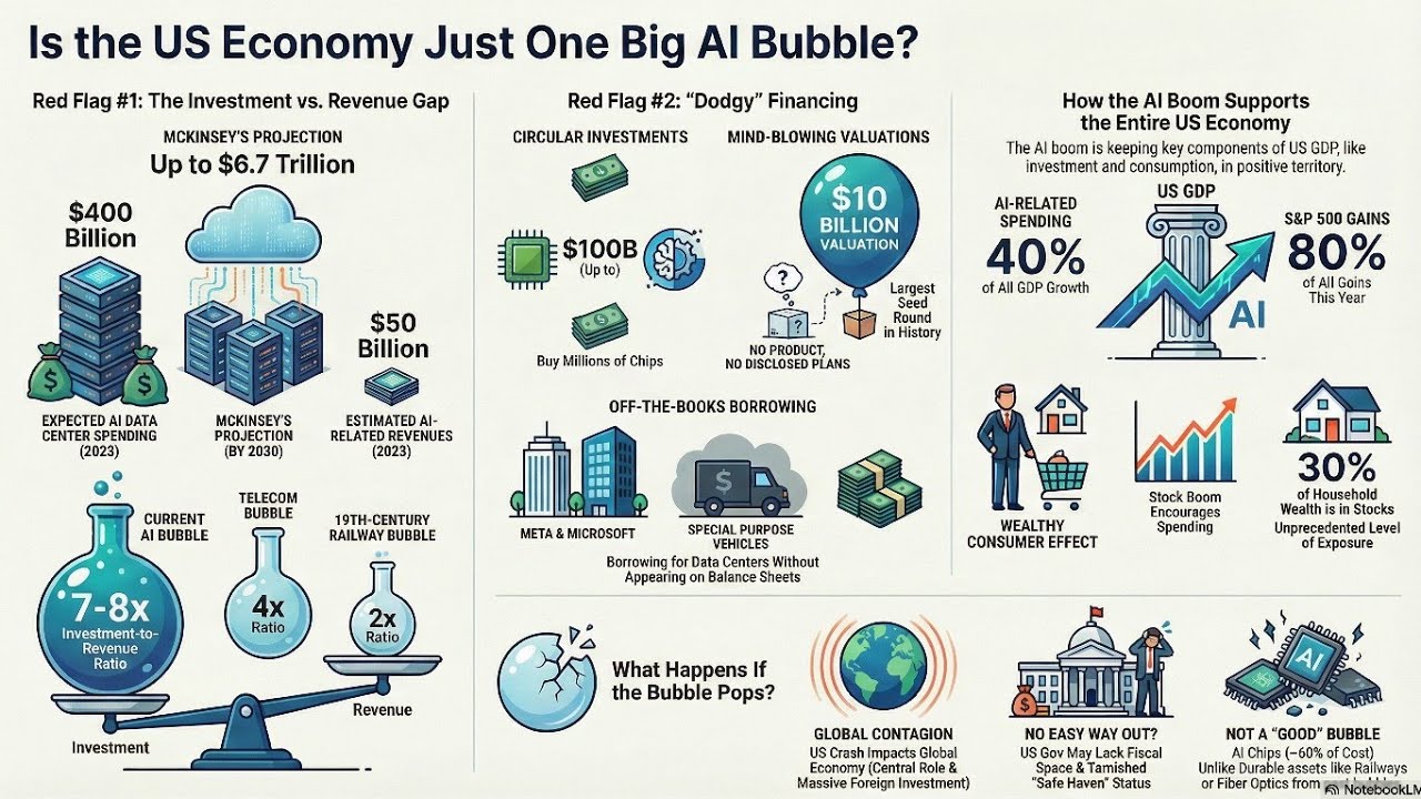 The Great AI Bubble, explained in 2 mins. - YouTube