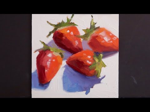SATURATED COLOR alla prima OIL PAINTING demo - YouTube