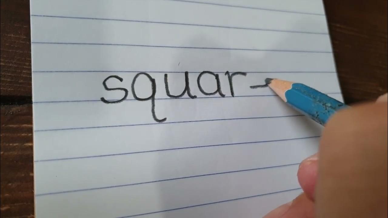 How To Write Square and Draw The Square Shape - YouTube