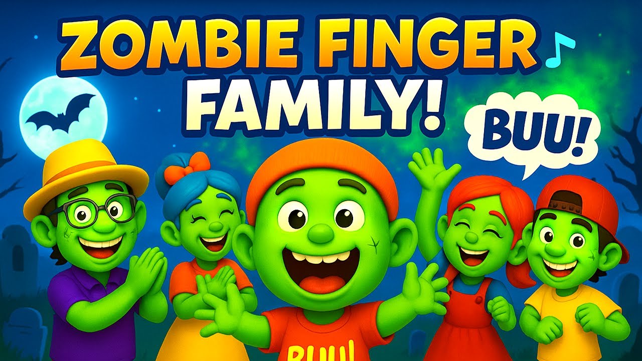 Zombie Boo Family Dance Party 🩸🌕 | Funny Halloween Song & Dance for ...