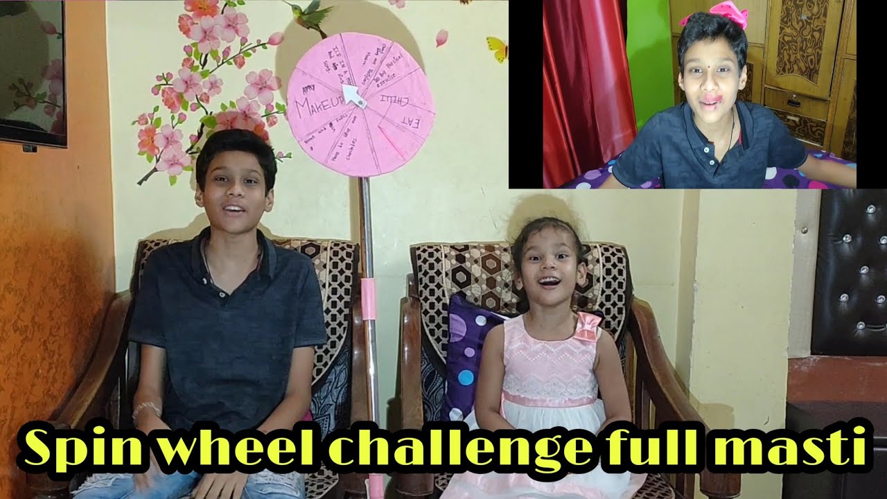Spin wheel challenge / full masti /ojas omya show - YouTube