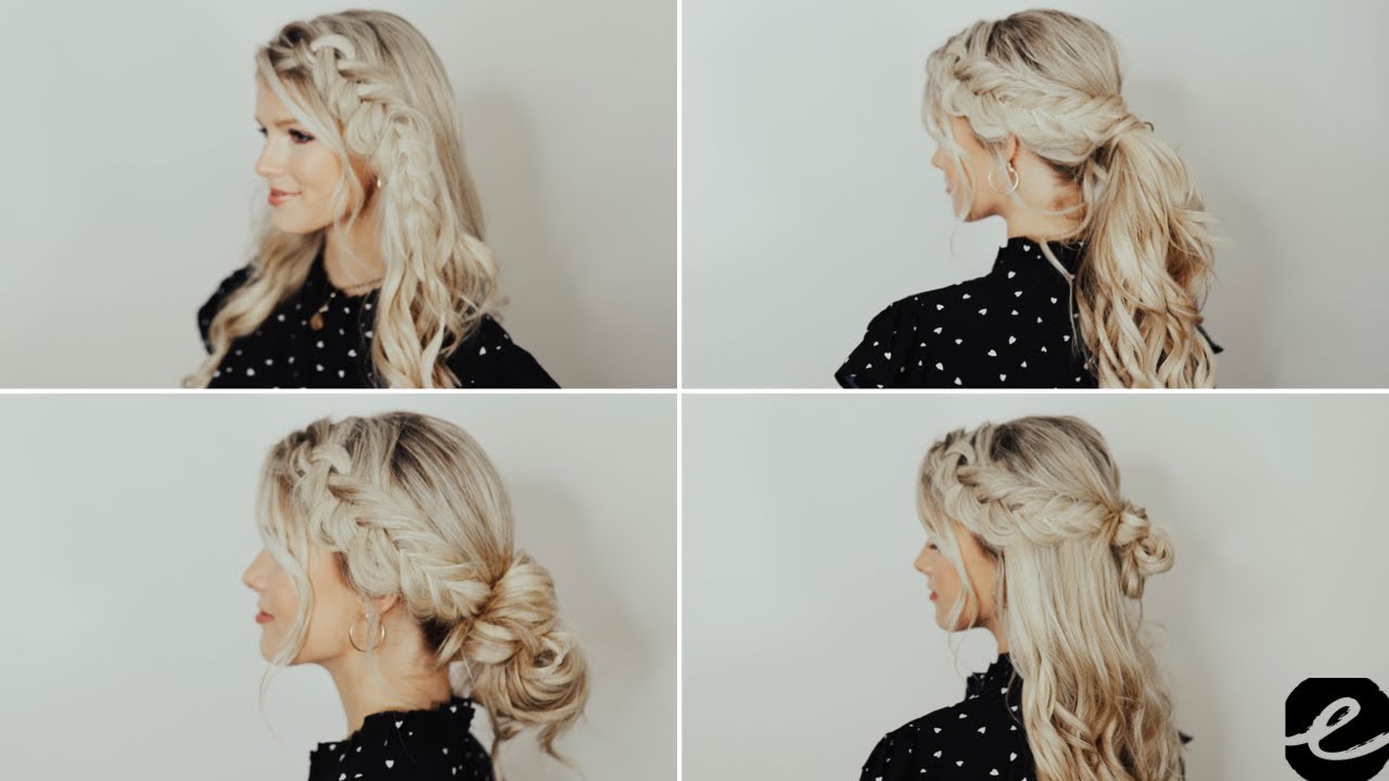 4 Ways To Style a Fishtail Braid - YouTube