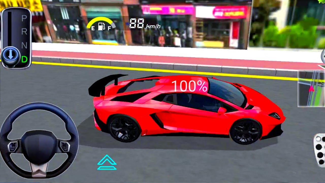 New Red EV Car For Parking - 3d Driving Class android game play video ...