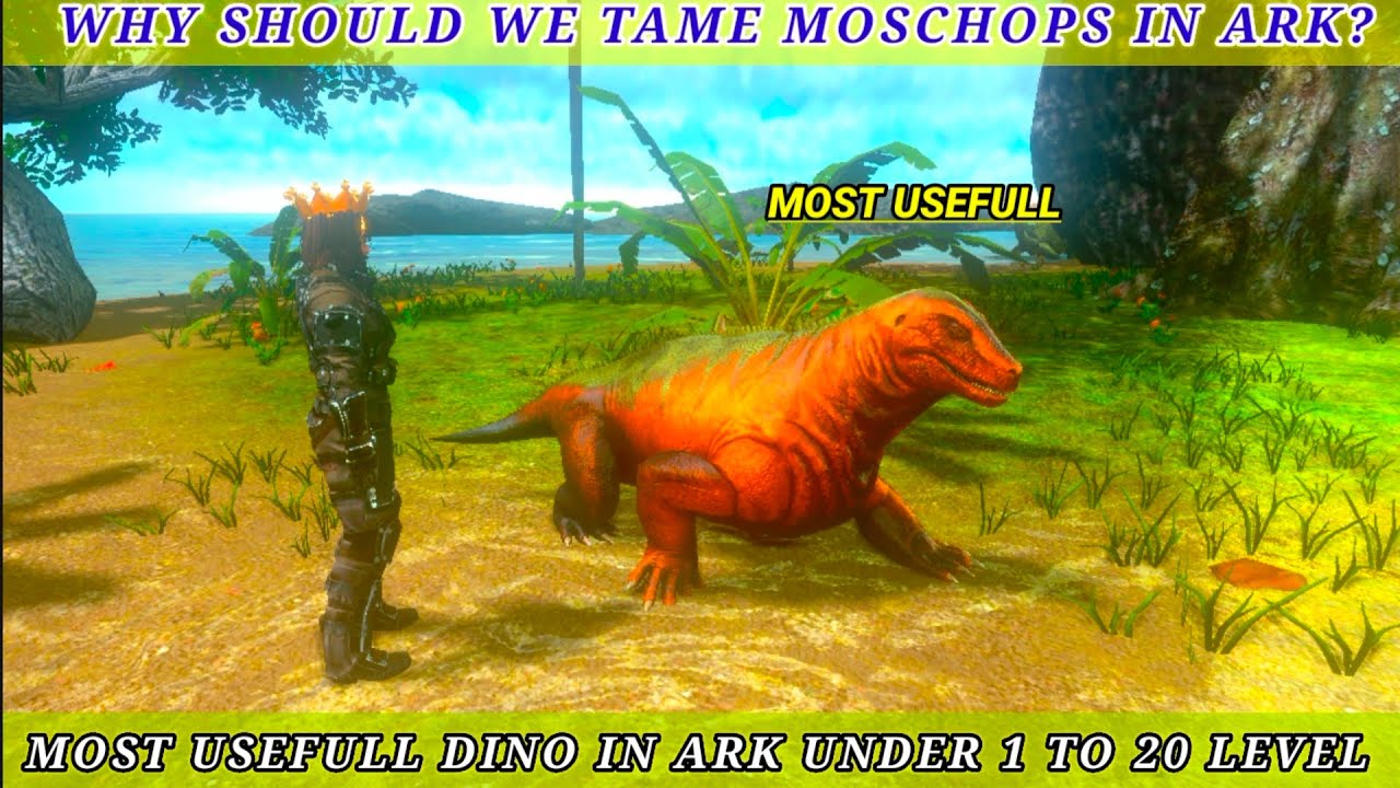 UNDER LEVEL 20 IN ANY DIFFICULTY!! MOST USEFULL DINO IN ARK SURVIVAL # ...
