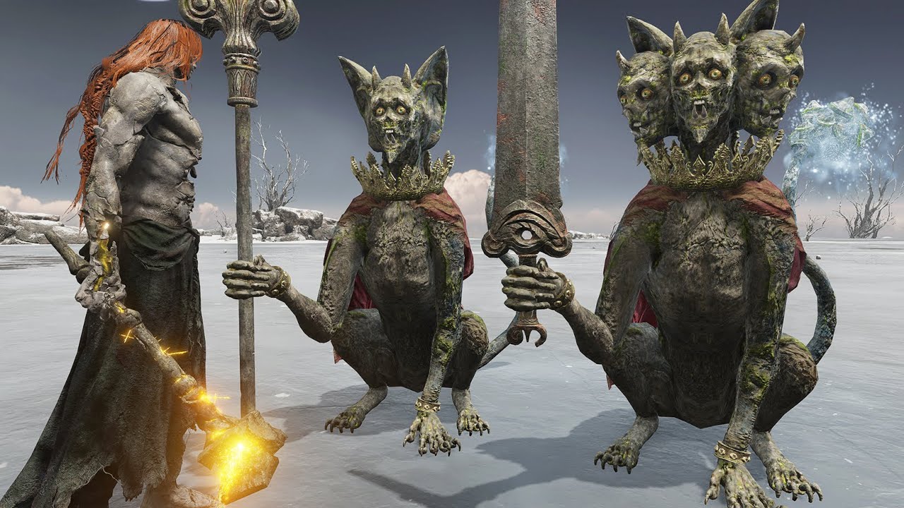 Strongest Erdtree Burial Watchdog Duo Vs Bosses - Elden Ring - YouTube