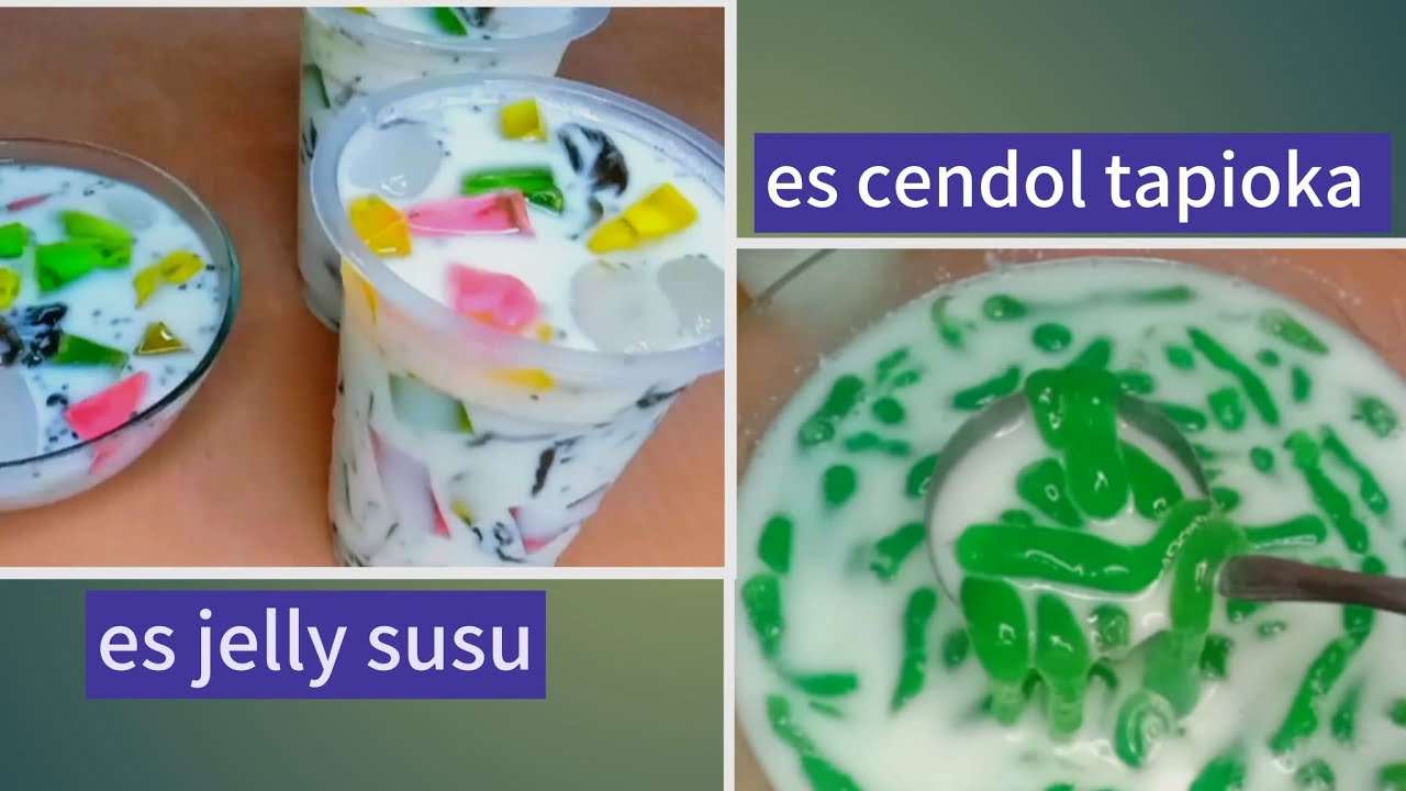 cara membuat dua es seger di minum saat panas - YouTube